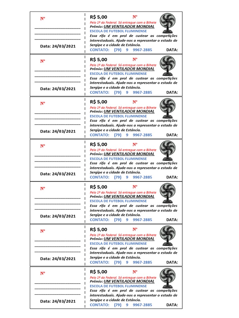 Modelo de Rifa | PDF