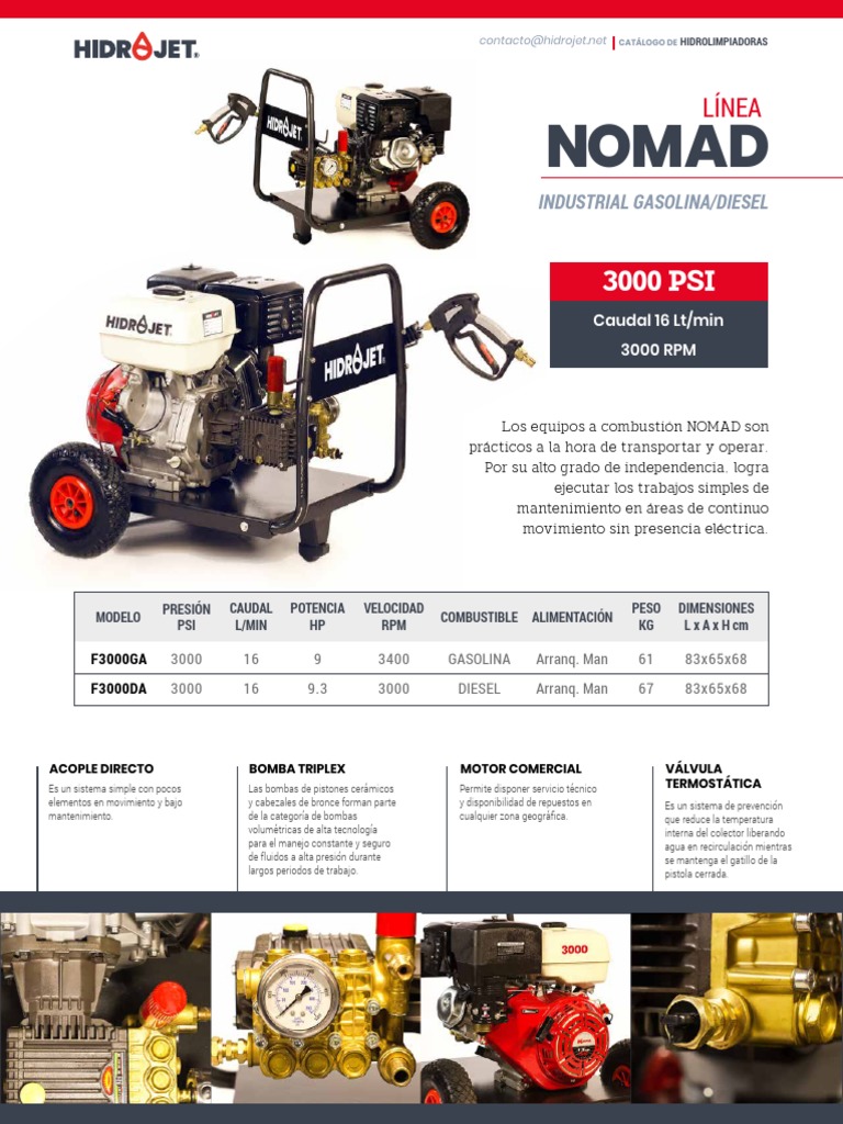 02 Catalogo Nomad Hidrojet - Fria Industrial | PDF | Inyección de ...