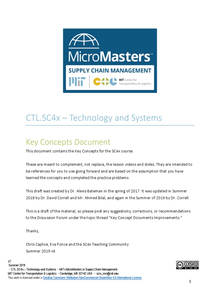 MITx SCX KeyConcept SC4x FV | PDF | Relational Model | Relational Database