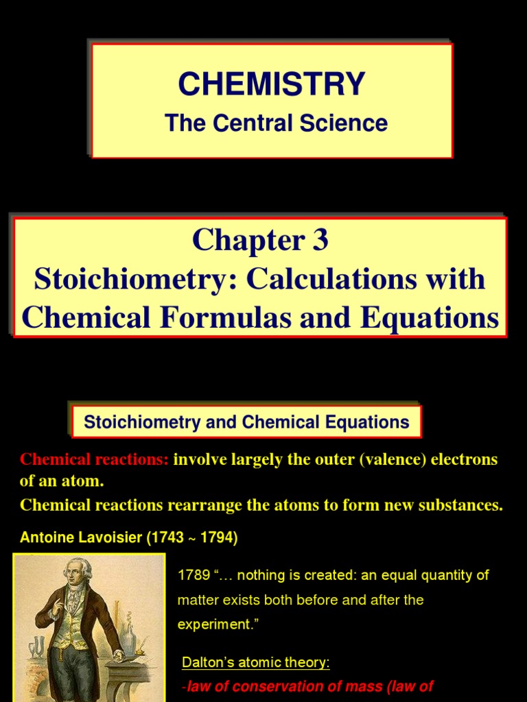 Stoichiometry Calculations With Chemical Formulas | PDF | Stoichiometry ...