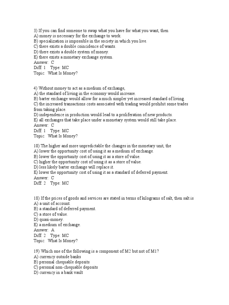 Understanding Money and Banking Concepts | PDF | Money Supply | Interest