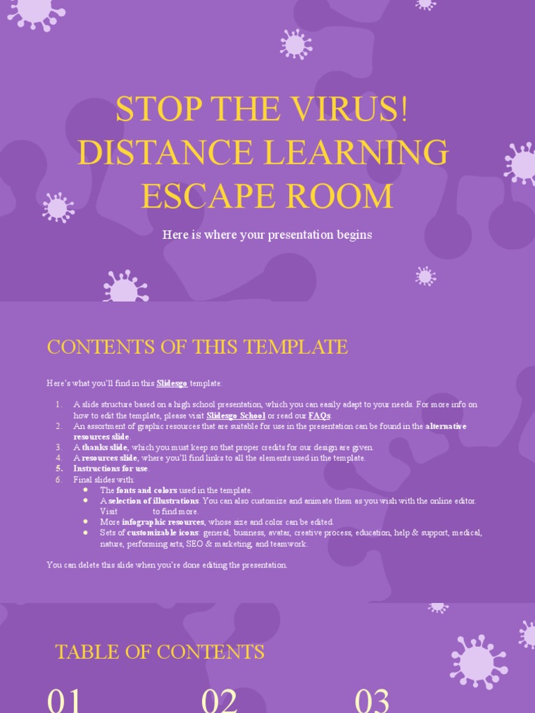 Distance Learning Escape Room Template | PDF | Planets | Solar System