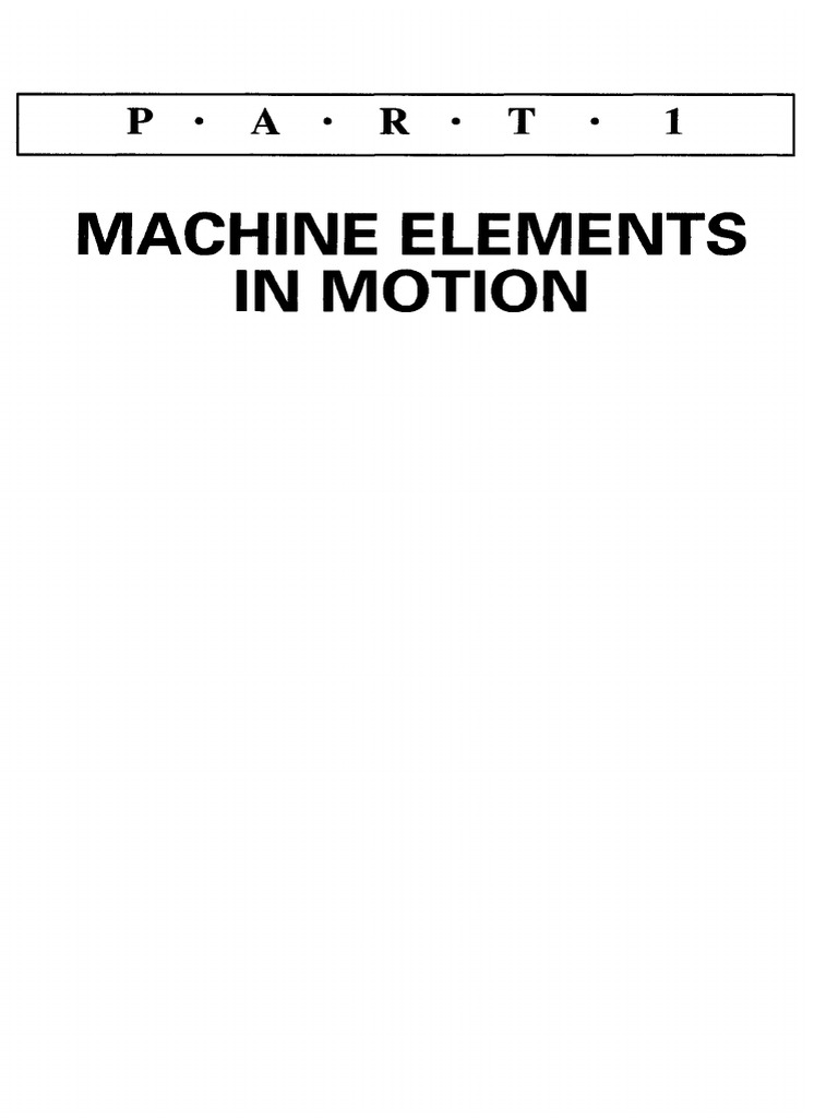 Machine Elements in Motion | PDF | Machines | Gear