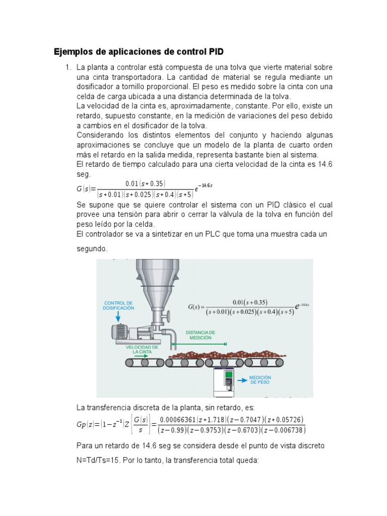 Ejemplos de Aplicaciones de Control PID | PDF | Física | Naturaleza