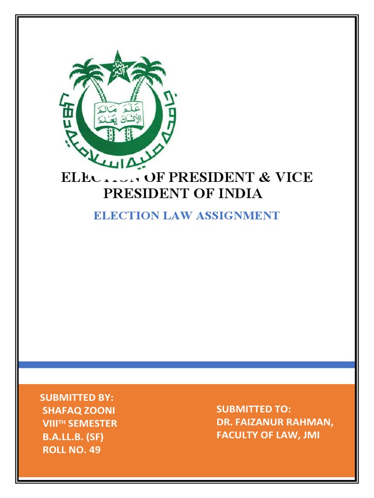 Election Laws Assignment | PDF | Voting | Accountability