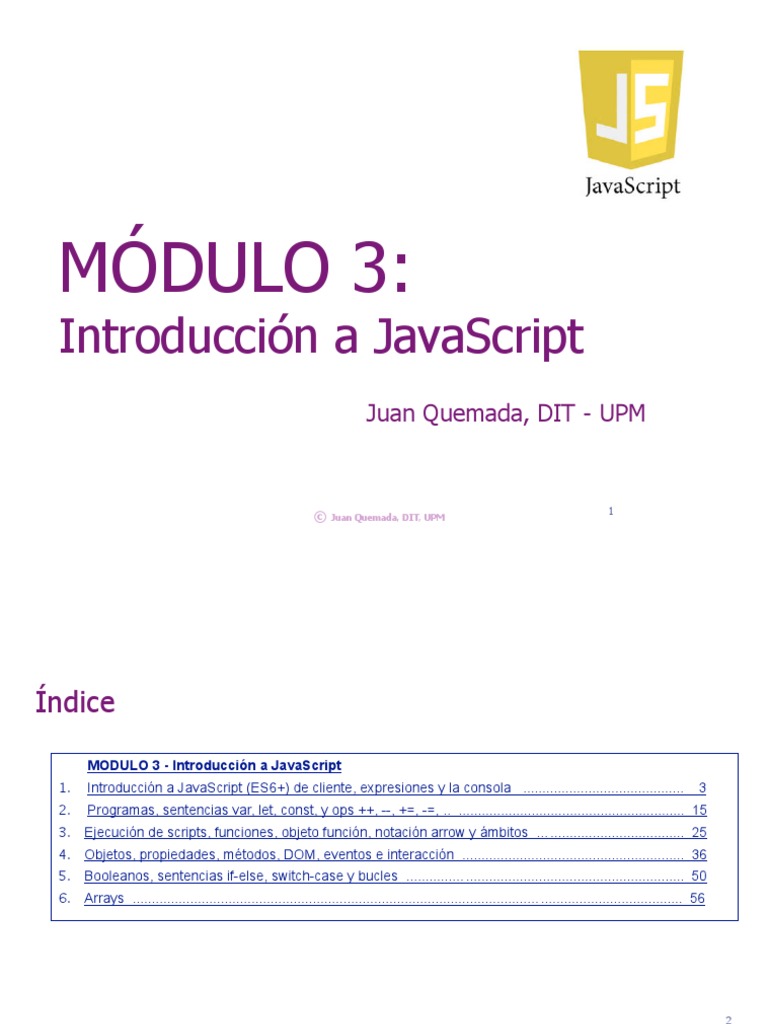 CORE 03 JavaScript Cliente Mod-3 | PDF | Modelo de objeto de documento | Script Java