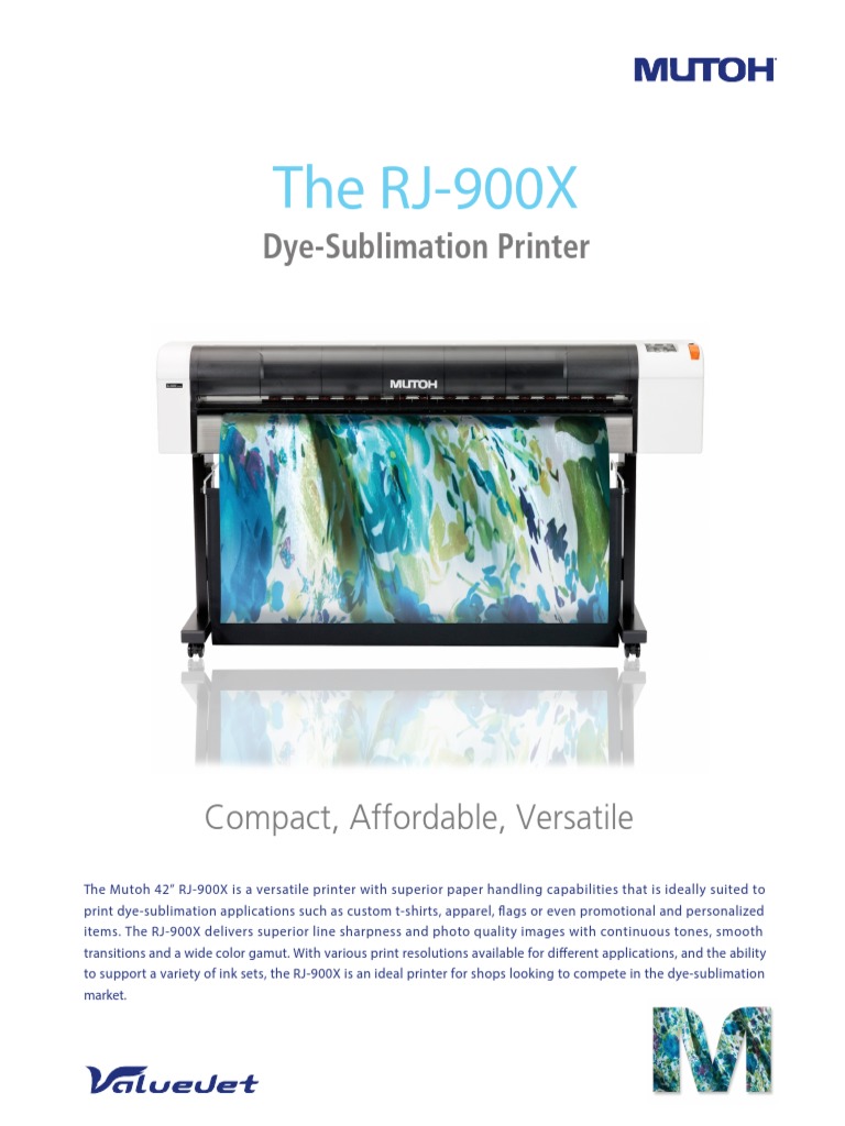 The RJ-900X: Dye-Sublimation Printer | PDF | Printer (Computing ...