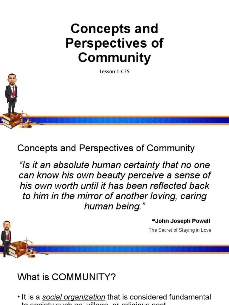 Lesson 1-Concepts-and-Perspectives-of-Community | PDF | Community ...