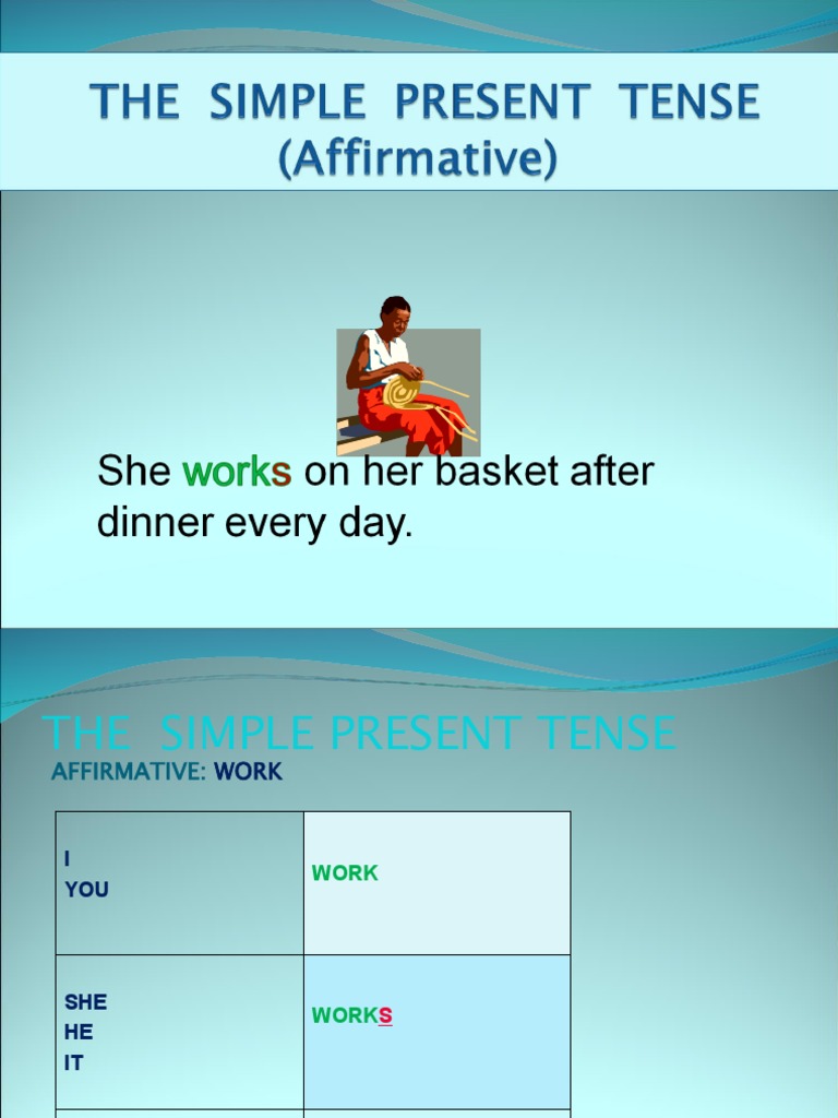 Simple Present Tense Overview | PDF | Language Arts & Discipline | Self ...