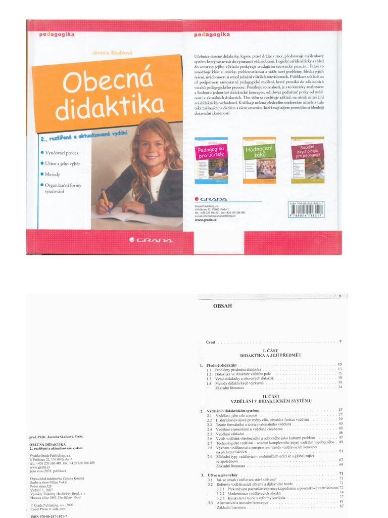 Jarmila Skalková Obecná Didaktika | PDF