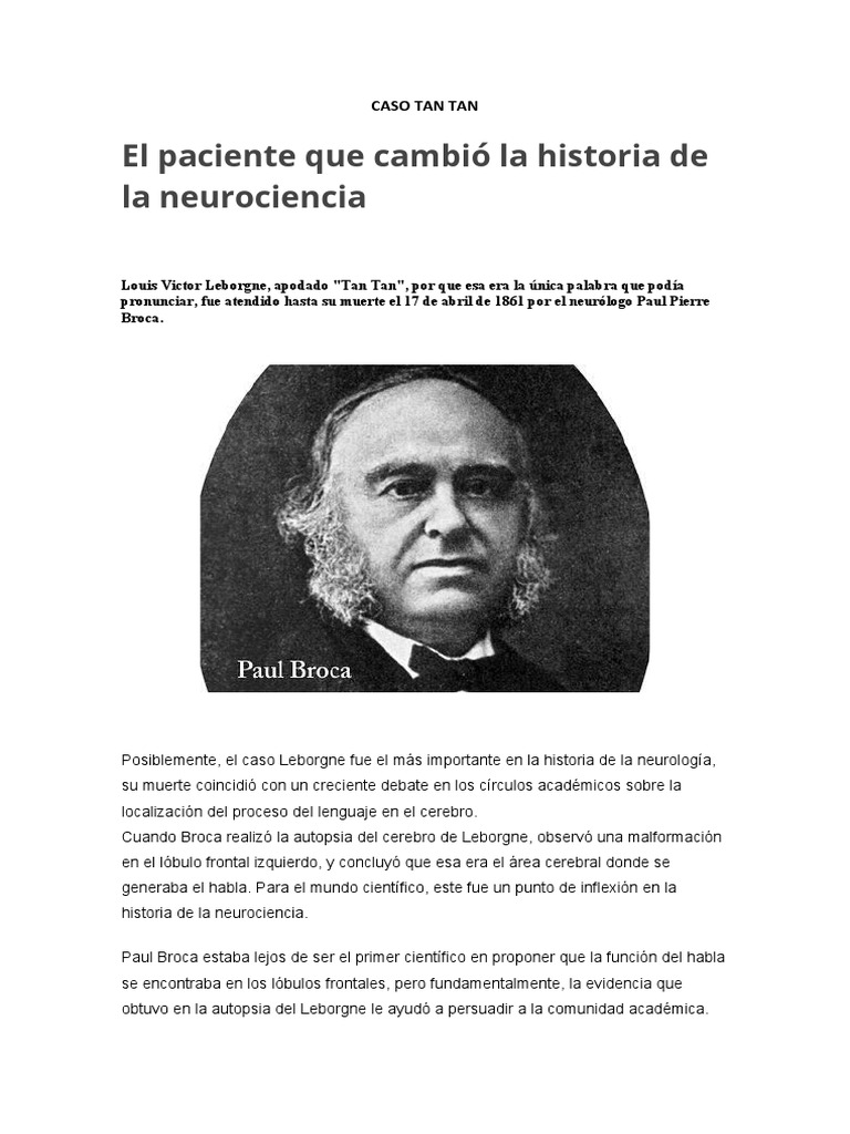 El paciente que cambió la historia de la neurociencia: El caso de Louis ...
