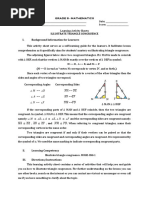 Q4 MATH 8-WEEK 4 - Proving Properties of Parallel Lines Cut by A Transversal | PDF | Mathematics ...