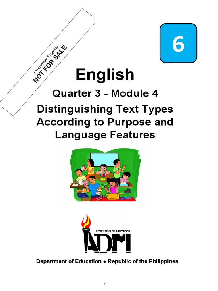 Distinguishing Text Types in English 6 | PDF | Writers | Persuasion