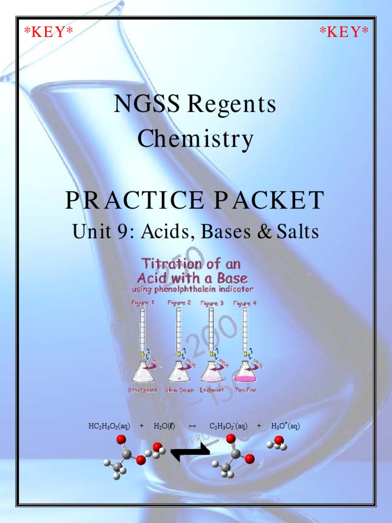 Notes - Unit of Acid and Bases - Answer Key Packet | PDF | Acid | Ph
