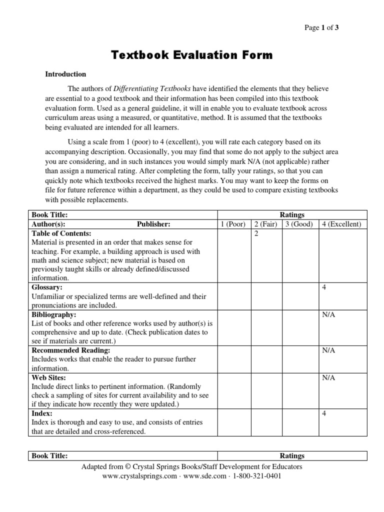 Textbook Evaluation - Glencoe Math | Download Free PDF | Textbook ...