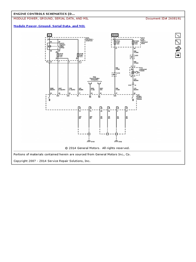 Engine Controls Schematics (Delphi ECM - FX3) | PDF | Engines | Fuel ...