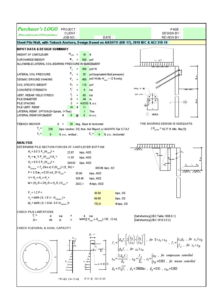 Tieback | PDF | Geotechnical Engineering | Solid Mechanics