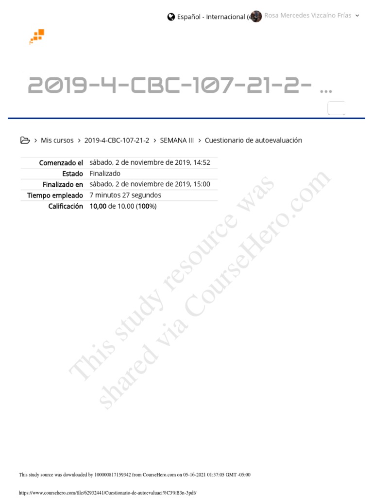 Cuestionario de Autoevaluaci N 3 PDF | PDF | Desarrollo sostenible | Sustentabilidad