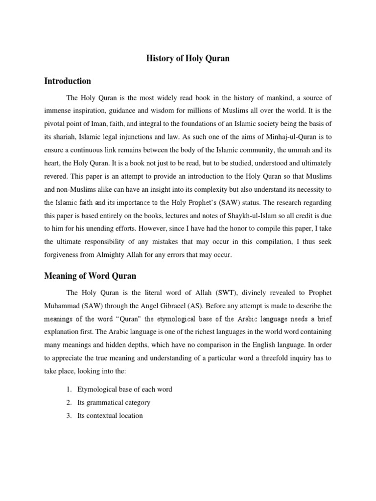 Islamiyat Assignment | PDF | Quran | Islam