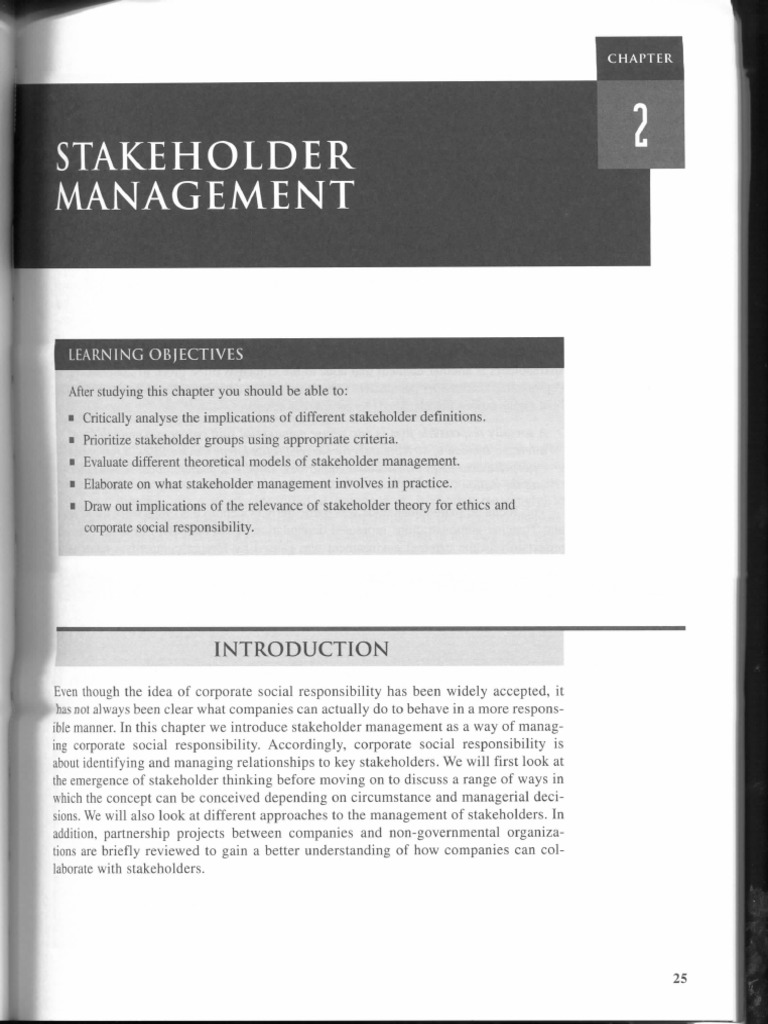 Stakeholder Management | PDF | Stakeholder (Corporate) | Corporate ...