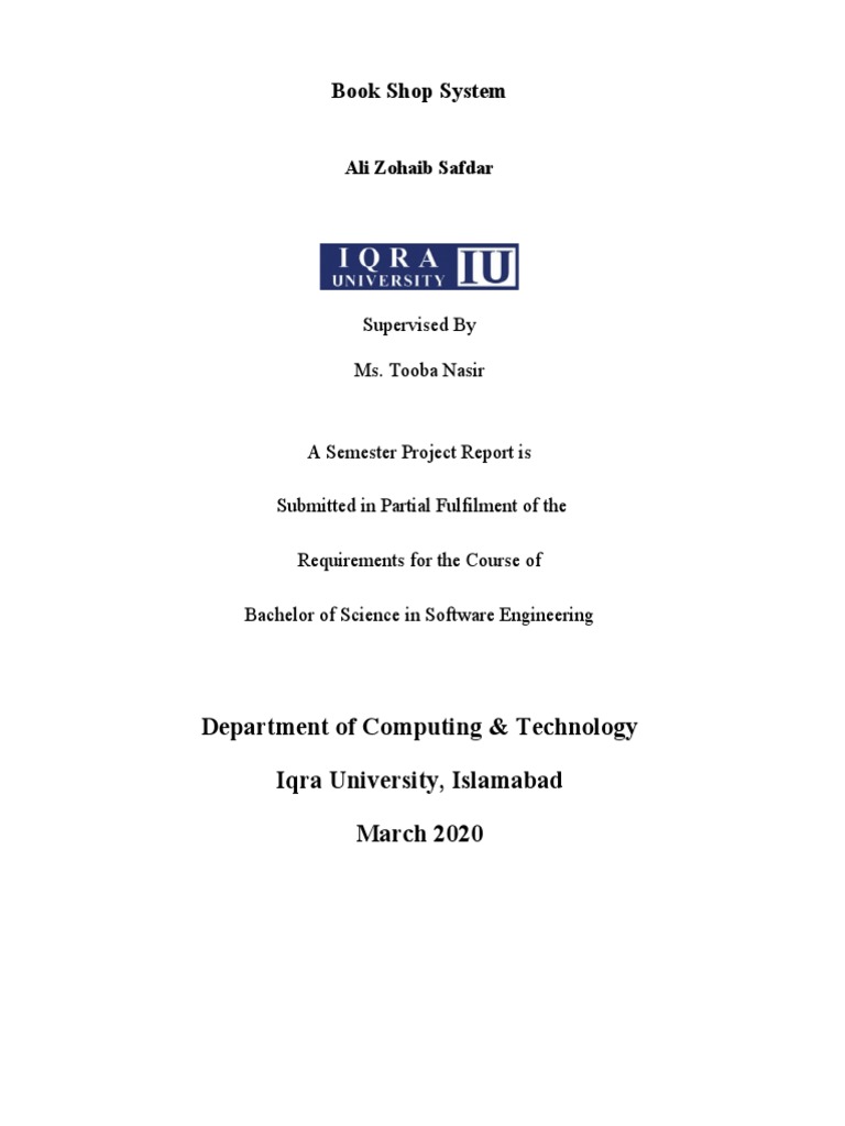 Book Shop - Project Proposal | PDF | Databases | Application Software