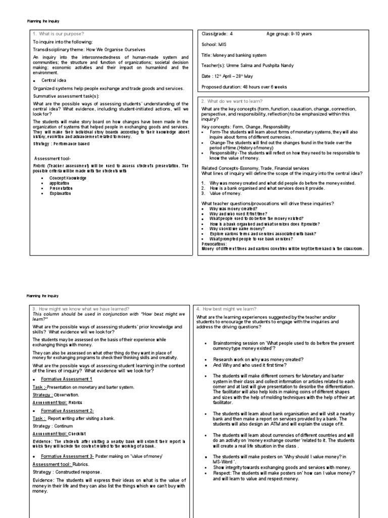 How We Organize Ourselves | PDF | Money | Inquiry
