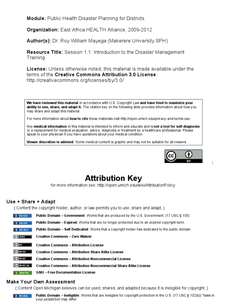 Training Terms of The Creative Commons Attribution 3.0 License | PDF ...