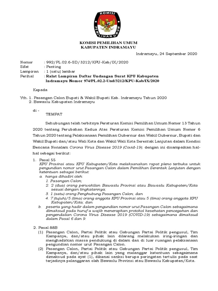 Surat Ralat Undangan Terbaru | PDF