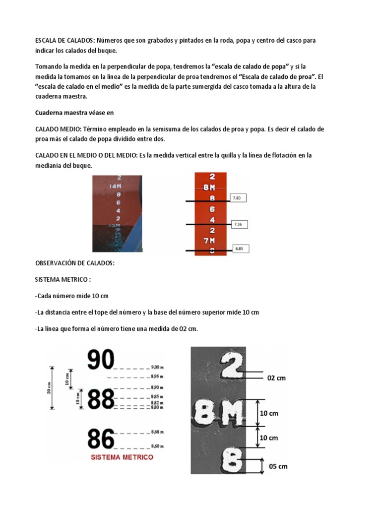 Escala de Calado | PDF | Arquitectura naval | Industria pesada