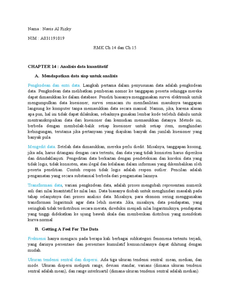 RMK CH 14 Dan 15 | PDF