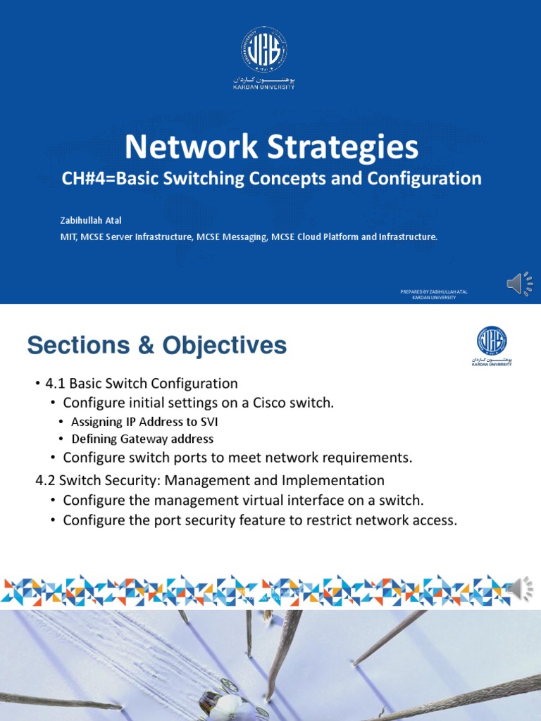 Network Strategies CH#4 Basic Switching Concepts and Configuration ...