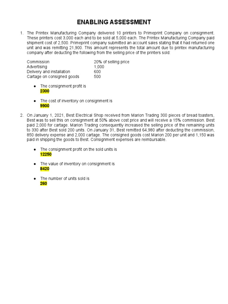 Enabling Assessment | PDF