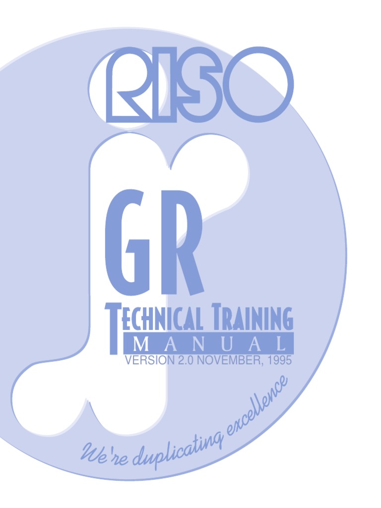 Riso GR Series Service Manual | PDF | Image Scanner | Electrical Connector