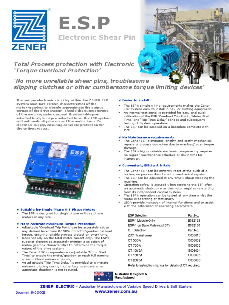 ESP Brochure | PDF | Electric Motor | Transmission (Mechanics)