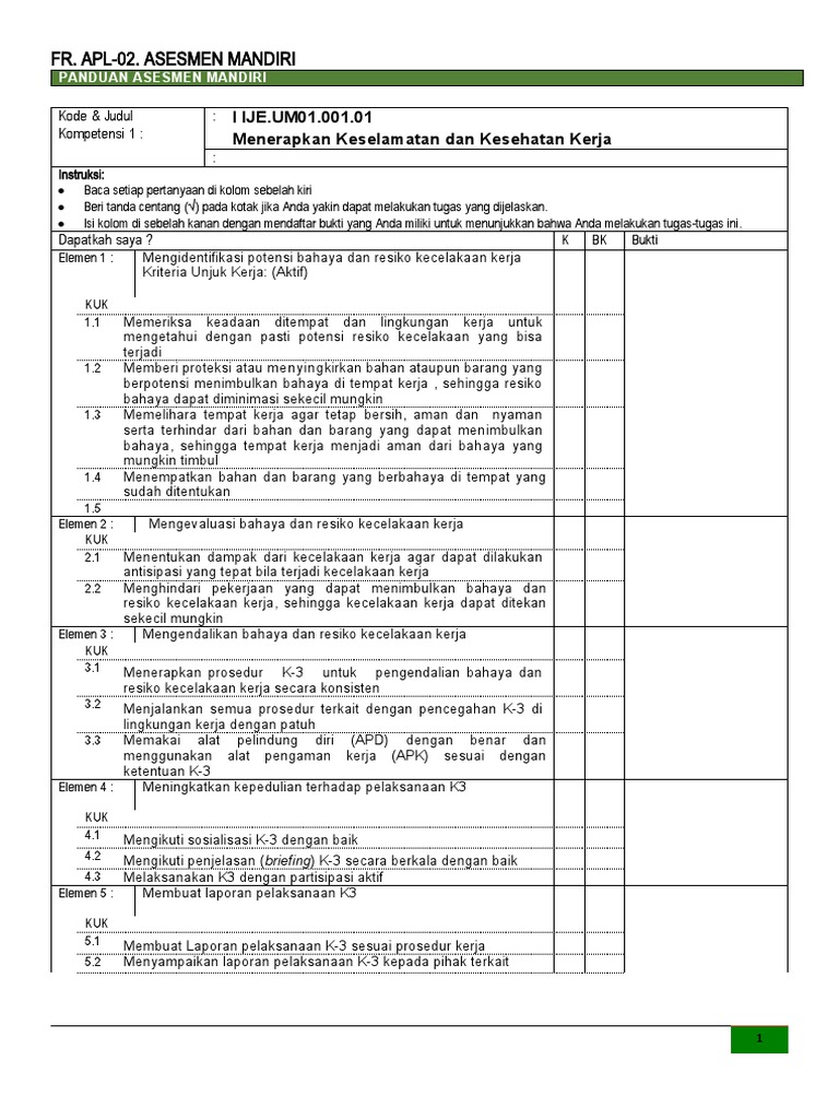 APL-02 TEI Pemeliharaan Dan Perbaikan Peralatan Elektronika Industri | PDF