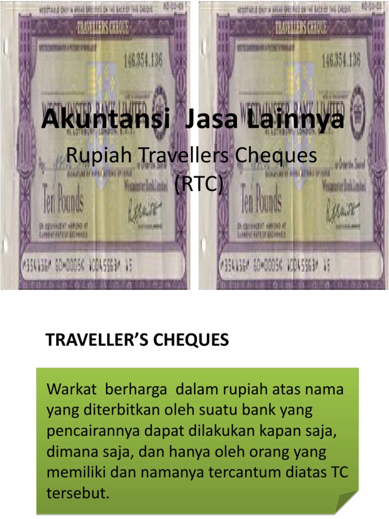 Panduan Lengkap Rupiah Travellers Cheques | PDF