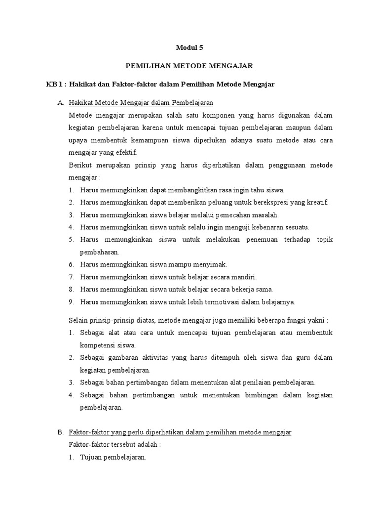 Strategi Modul 5 KB1-2 | PDF | Karier & Perkembangan