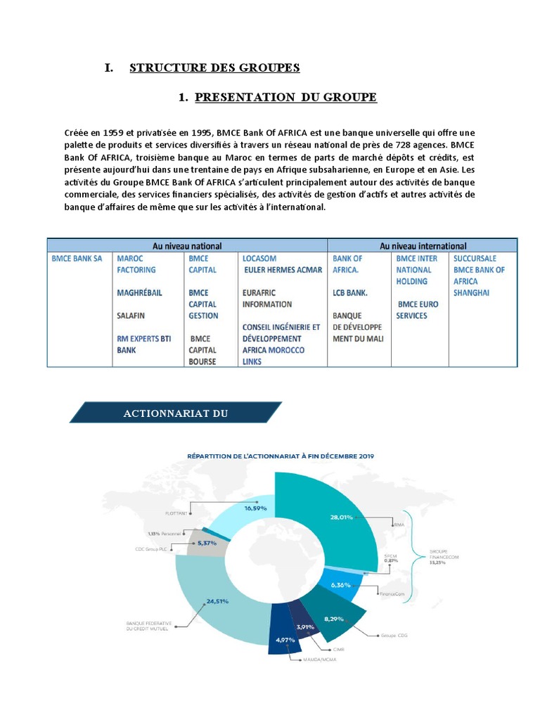 BMCE Bank Of Africa : Performances 2019 | PDF | Banques | Services ...