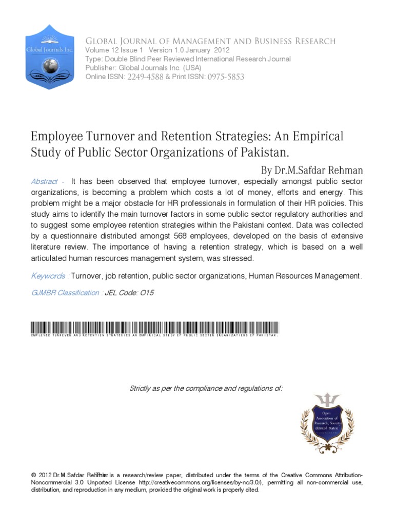 8 Employee Turnover and Retention Strategies | PDF | Employee Retention ...