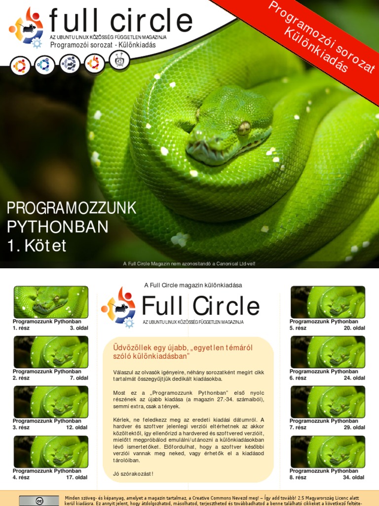 Python Programozás 1-8. Rész | PDF