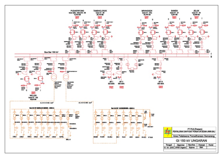Single Line Diagram 150 KV 16-04-2018 | PDF | Electric Power | Companies
