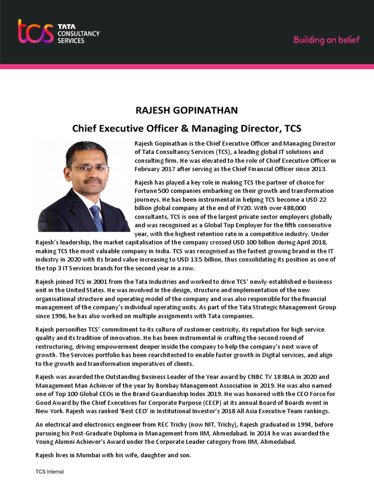 CEO Profile Updated Version | PDF | Economies | Business