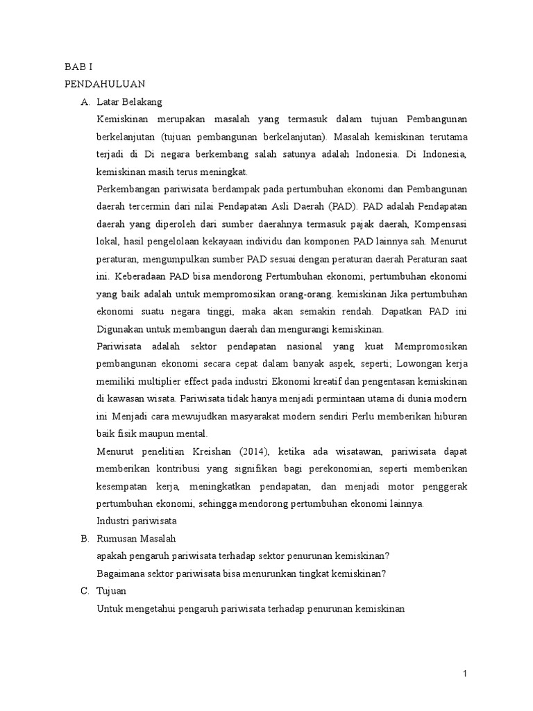 Pariwisata dan Pengentasan Kemiskinan | PDF | Pengelolaan Keuangan & Uang | Ilmu Sosial