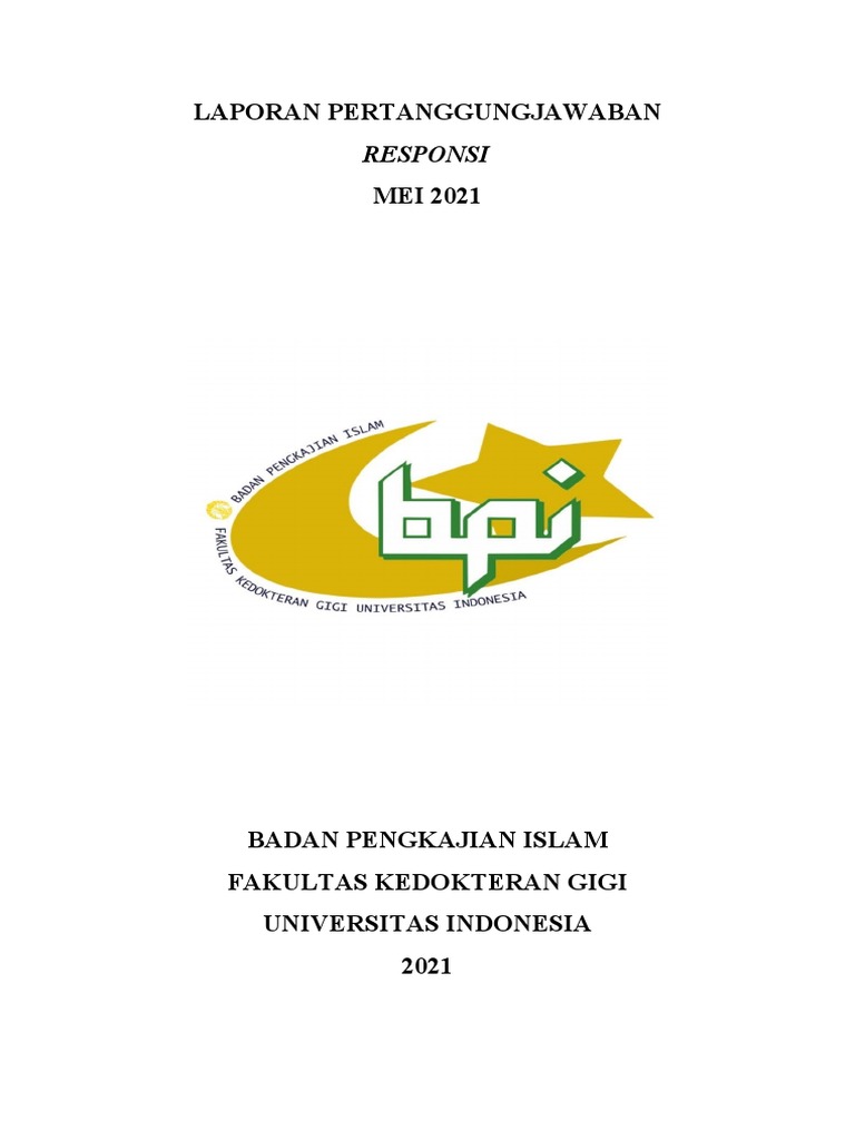 LPJ RESPONSI Mei 2021, 17 Mei 21 | PDF