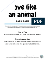 Free Animal Walk Cards for Kids | PDF