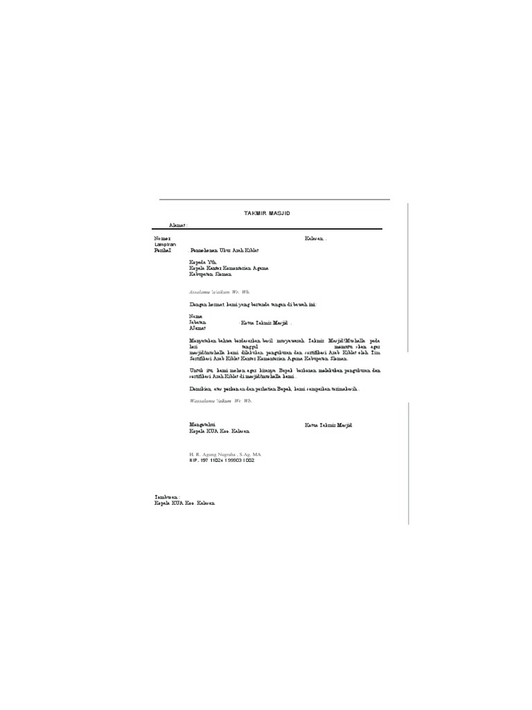 Form Arah Kiblat JPG | PDF