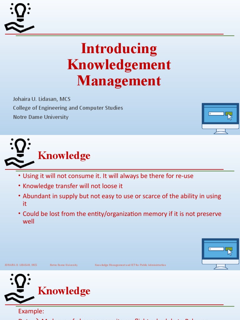 Chapter 1 Introducing Knowledge Management | PDF | Knowledge Management ...