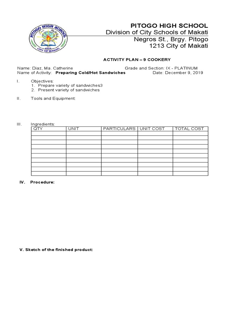 Cookery Plan B | PDF | Cooking | Food And Drink