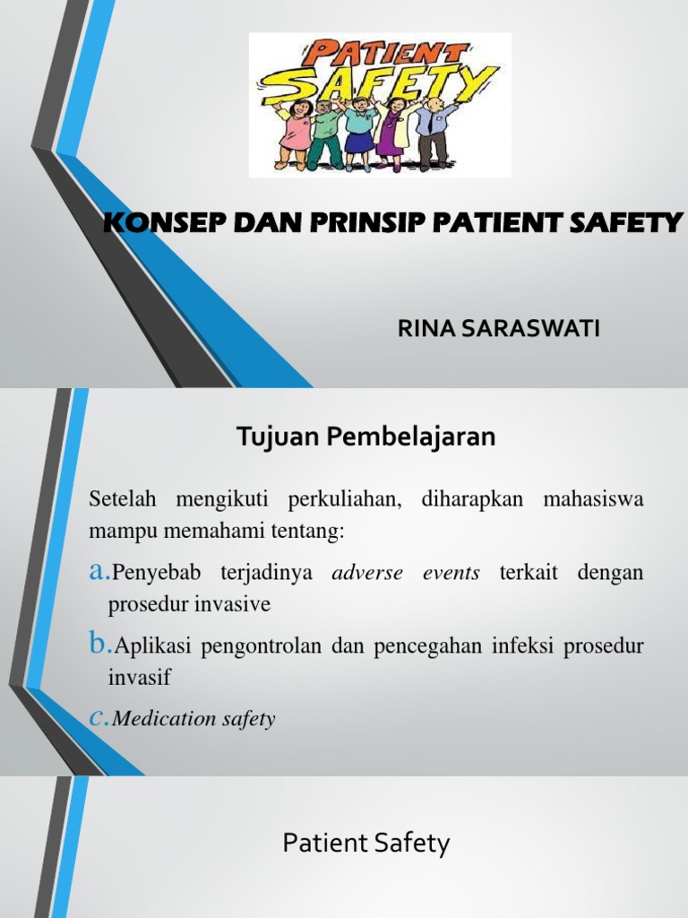 P3.Konsep Dan Prinsip Patient Safety | PDF