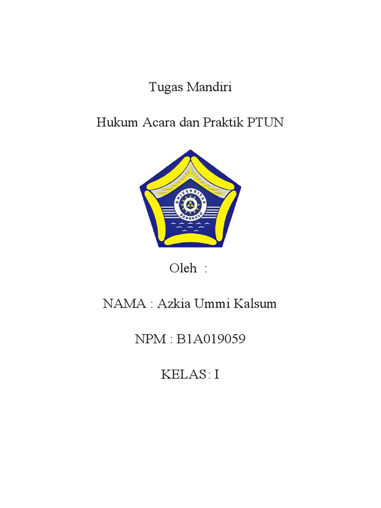 KASPOS. Azkia Ummi Kalsum. B1A019059 | PDF